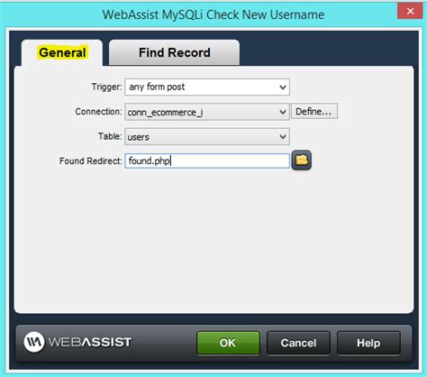 Web Development Tutorial User Authentication With Mysqli Server Behaviors Webassist