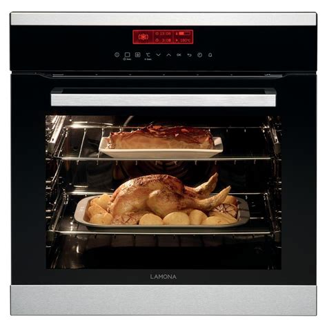 Lamona Touch Control Single Pyrolytic Multi Function Oven Stainless Steel And Black Howdens
