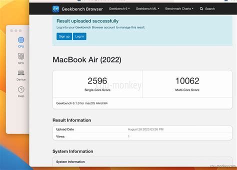 Apple M2 Benchmarks Specs