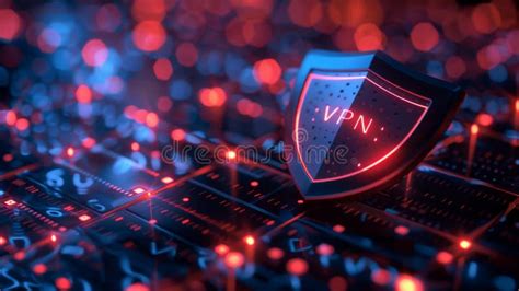 Advance Your Online Security With The Protective Shield Of A Virtual Private Network Stock Image