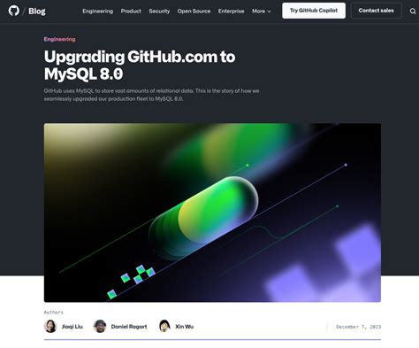 github将1200 台mysql从5 7升到8 0的一年里都发生了什么…… mysql dbaplus社群：围绕data
