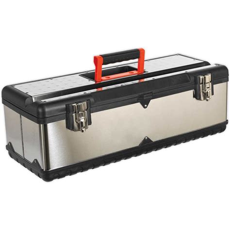 Sealey Stainless Steel Tool Box And Tote Tray Tool Boxes
