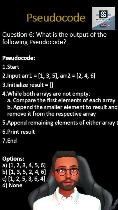 🔴 Merge Two Sorted Arrays Pseudocode Interview Question Crack Your Coding Interview 🚀 Youtube