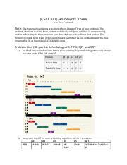 Operating System Scheduling Algorithms Homework Course Hero