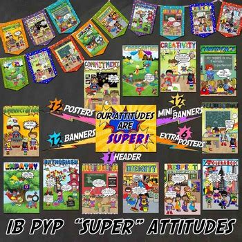 SUPER Attitudes For IB PYP US Paper By Celebrate Learning Designs