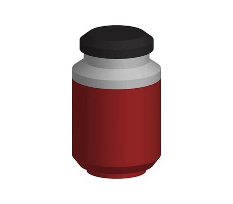 Premium Vector Threedimensional Jam Jar