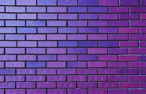 Download Neon Purple Brick Wall Wallpaper