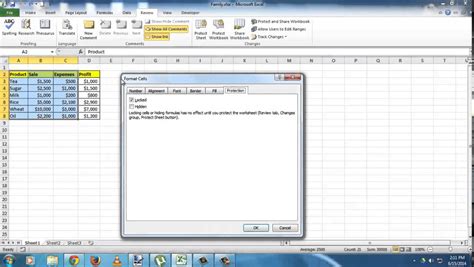 Protect Worksheet And Edit On A Protected Worksheet In Excel Youtube