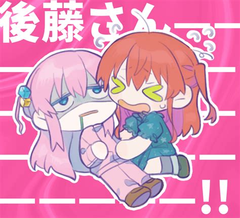 Gotou Hitori And Kita Ikuyo Bocchi The Rock Drawn By Pinkroll1280 Danbooru