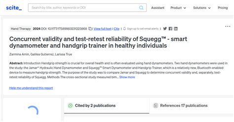 Concurrent Validity And Test Retest Reliability Of Squegg™ Smart Dynamometer And Handgrip