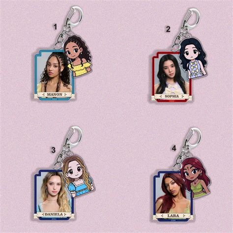 Katseye Sis Soft Is Strong Acrylic Keychain Pin Light Stick Accessory