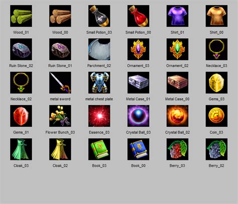 Basic RPG Item Icons Free OpenGameArt Org