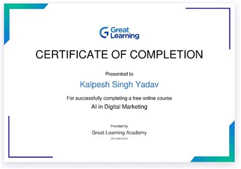 Kalpesh Singh Yadav On Linkedin Greatlearningacademy Greatlearning Glacertificate
