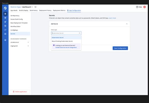 ESO Module Integration Issue 524 Devtron Labs Dashboard GitHub