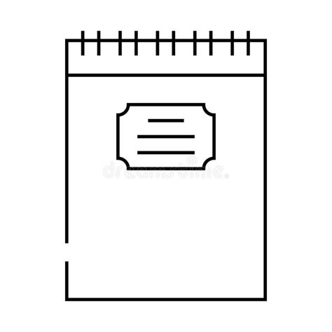 Spiral Notepad List Line Icon Vector Illustration Stock Vector Illustration Of Tick Form