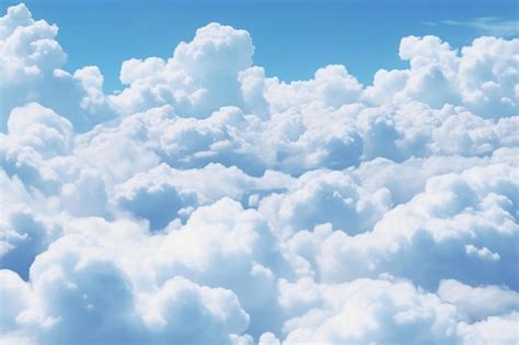 Premium Photo Blue Sky Background With Tiny Clouds Cumulus White Clouds