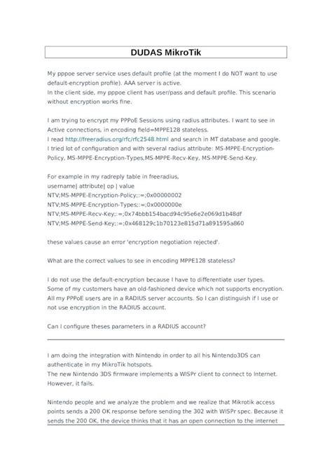 DOC Dudas Mikrotik DOKUMEN TIPS