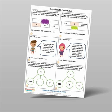 Year 4 Round To The Nearest 100 Reasoning And Problem Solving Resource Classroom Secrets