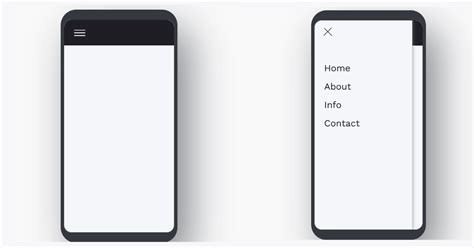 36 Mobile Menu Examples Codewithrandom