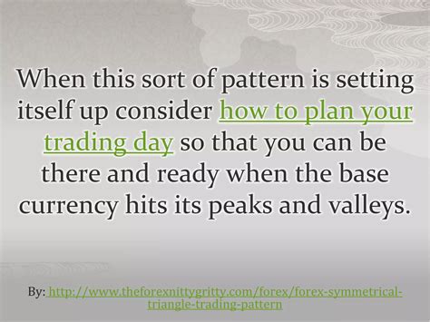 Forex Symmetrical Triangle Trading Pattern Ppt
