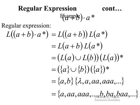 Regular Expression Examplespptx Regular Expression Examplespptx