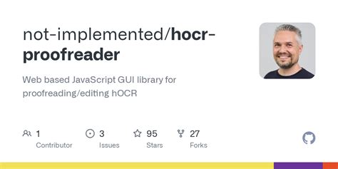 Github Not Implementedhocr Proofreader Web Based Javascript Gui Library For Proofreading