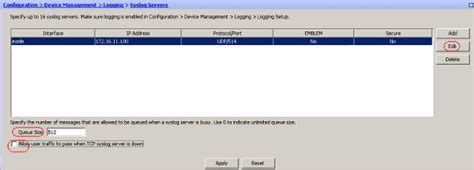 Asa 82 Configure Syslog Using Asdm Cisco