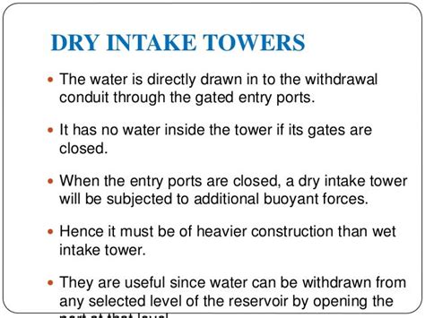 intake structures