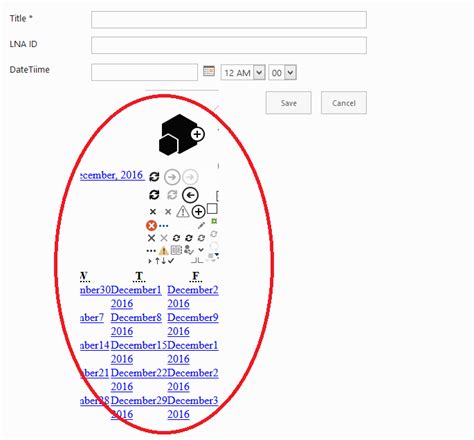Sharepoint 2010 Drop Down Form For Date Is Deformed Stack Overflow