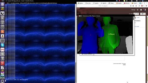 Skeleton Tracking Using Ubuntu Kinect Openni Primesense Youtube