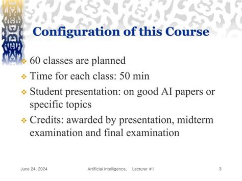 Artificial Intelligence Lecture Slide 01 Ppt