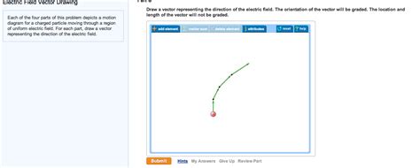Solved Electric Field Vector Drawing Each Of The Four Parts Chegg