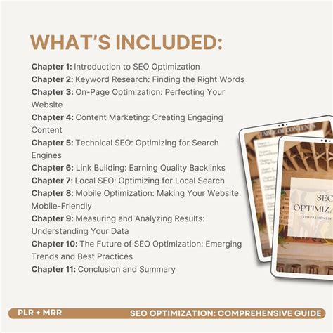 Comprehensive Seo Optimization Guide Editable Template With Mrr Plr Learn Keyword Research