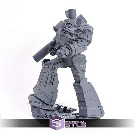 Megatron Stl Files With Laser Transformers 3d Printing Figurine
