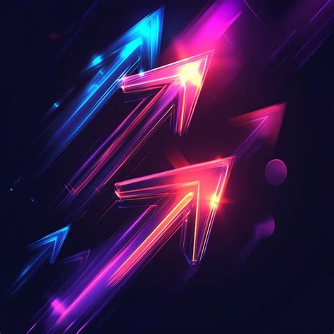 Upward Arrows A Rising Digital Trend Premium AI Generated Image