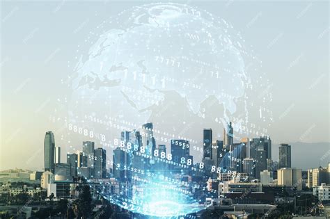 Premium Photo Abstract Virtual Coding Illustration And World Map On