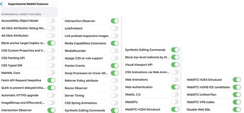 Which Ios Safari “experimental Features” To Enable Privacy
