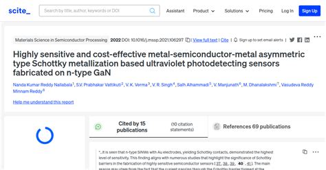 Highly Sensitive And Cost Effective Metal Semiconductor Metal Asymmetric Type Schottky