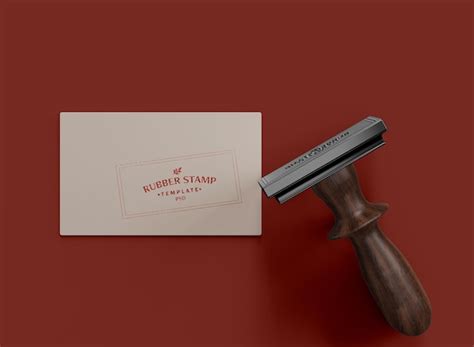 Premium Psd Stamp Mockup