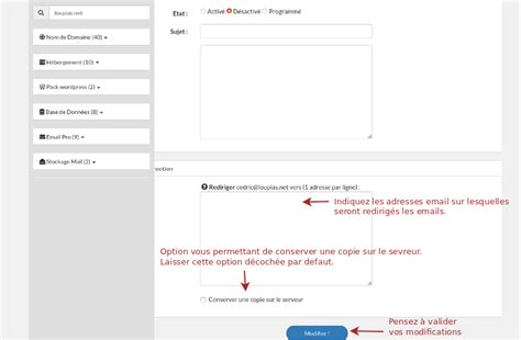 Commentredirigermonadresseemail