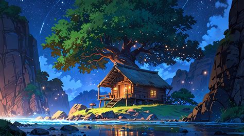 Ai产生的 房子 树 Pixabay上的免费图片