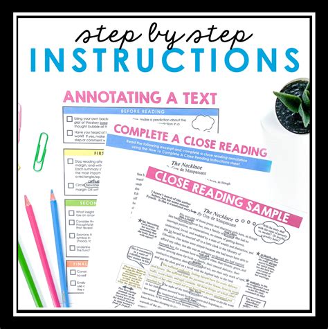 Close Reading Annotation Lesson Presentation And Annotating Passage As