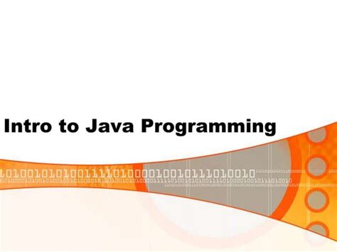intro to java programming ppt
