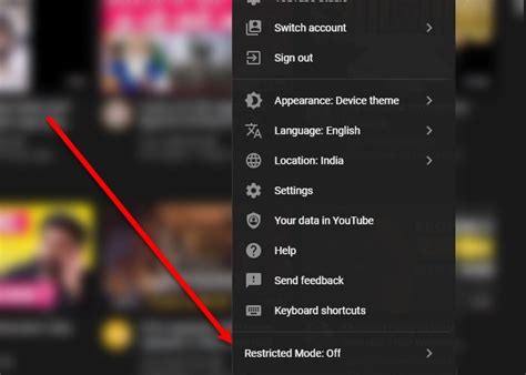 enable and disable youtube restricted mode in microsoft edge