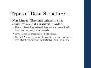 Data Structure With C LECTURE ONE PPT PPT