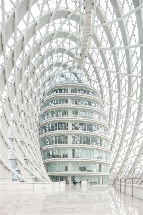 Latticed Shell Encloses Doughnut Shaped Television Studios In Beijing