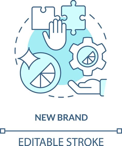 New Brand Turquoise Concept Icon Create And Build Company Brand Consolidation Abstract Idea