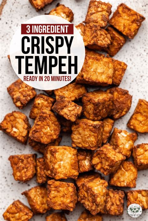 Easy Baked Tempeh 3 Ingredients So Crispy From My Bowl