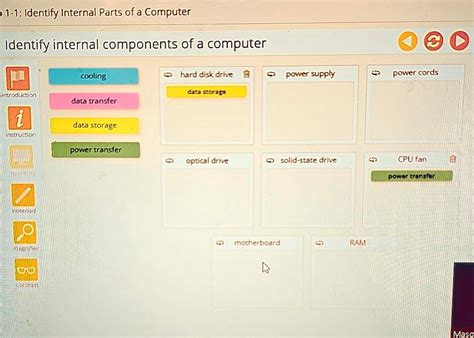 solved texts 1 1 identify internal parts of a computer identify internal components of a