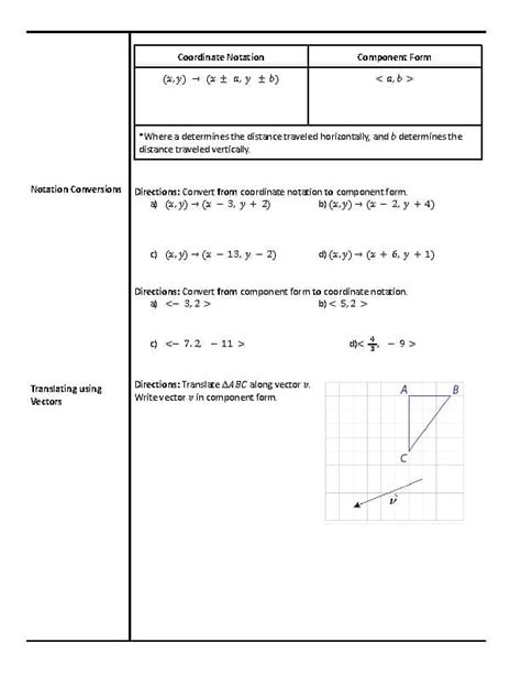 Geometry Unit 3 Notes Transformations By Lets Go Ms Ro Tpt